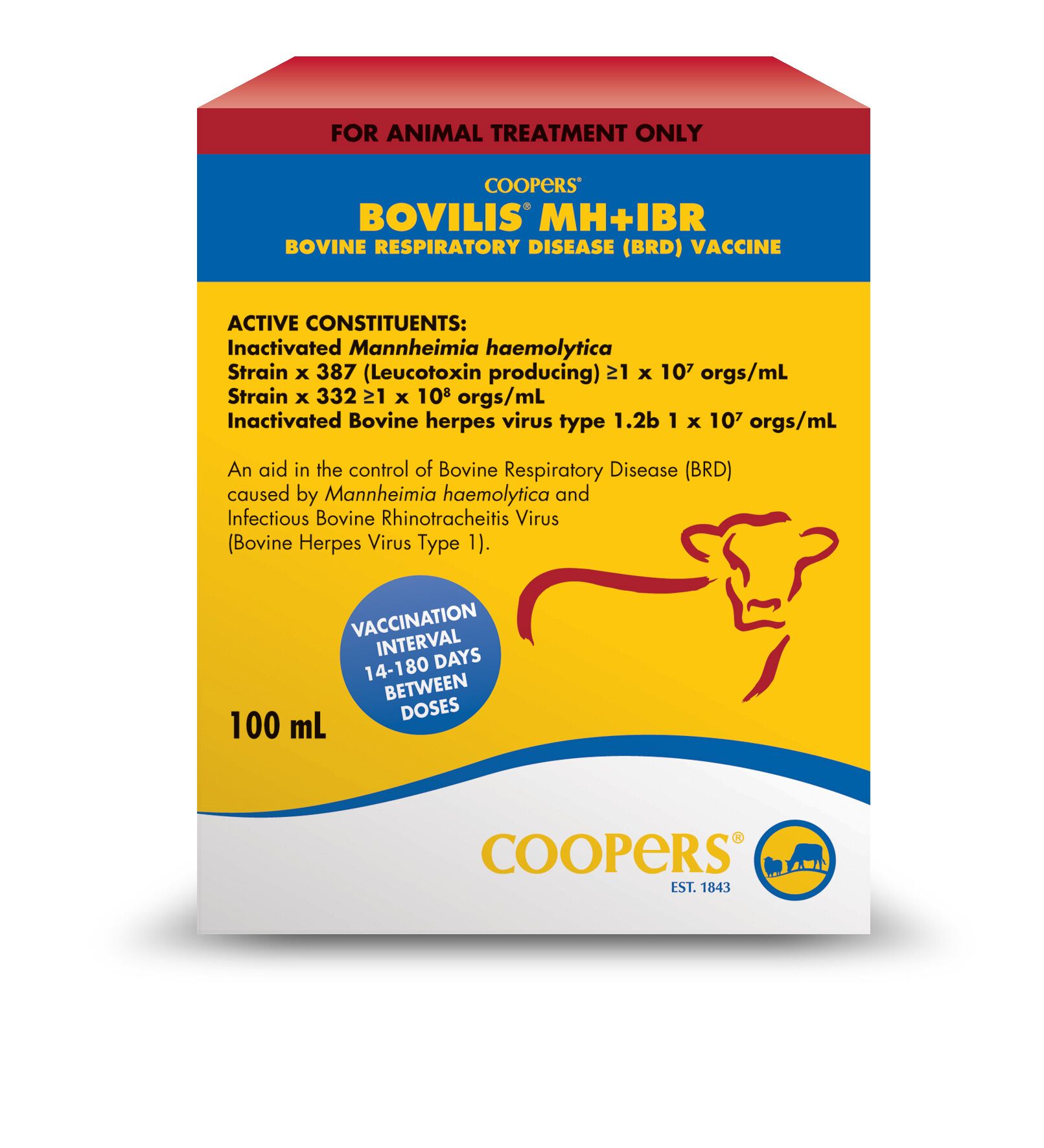 Bovilis MH + IBR Vaccine [100 mL] - Country Vet
