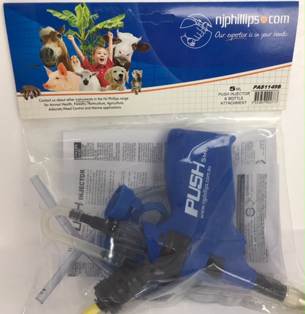 Vaccine Gun - Phillips - Push Injection [5 mL] - Country Vet