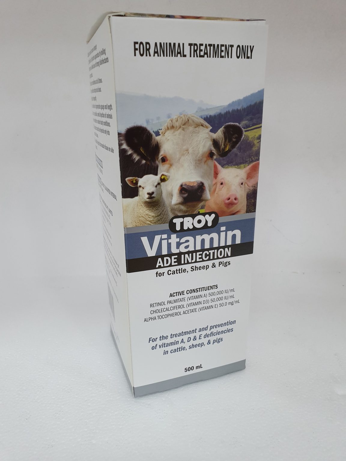 Vitamin ADE Injection [500 mL] - Country Vet