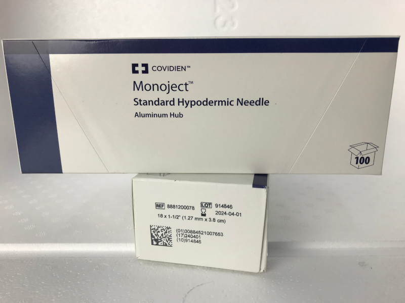 Needles - Monoject - 18G x 1.5" [100 Pack] - Country Vet