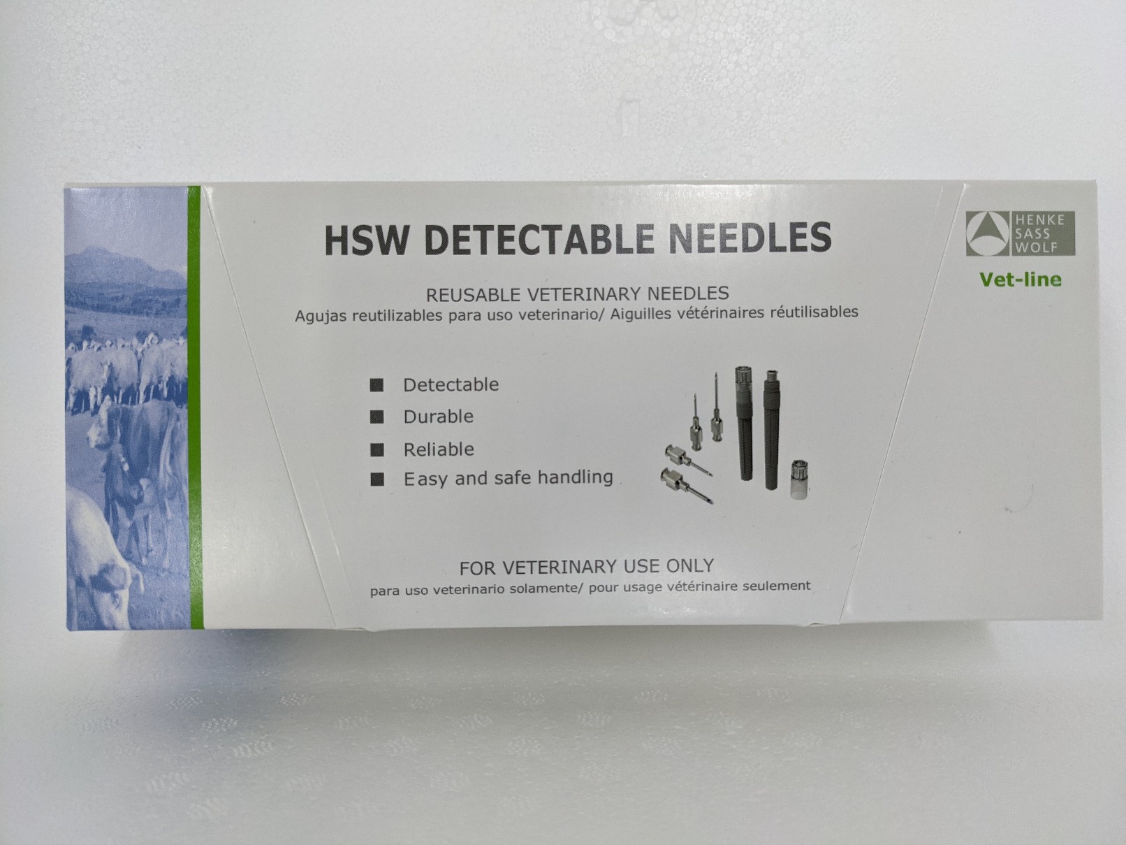 Needles - HSW Detectable - 18G x 1.5" [100 Pack] - Country Vet