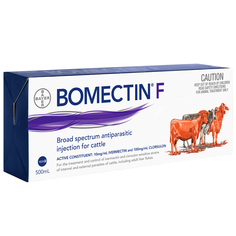Bomectin F Injection [500 mL] - Country Vet