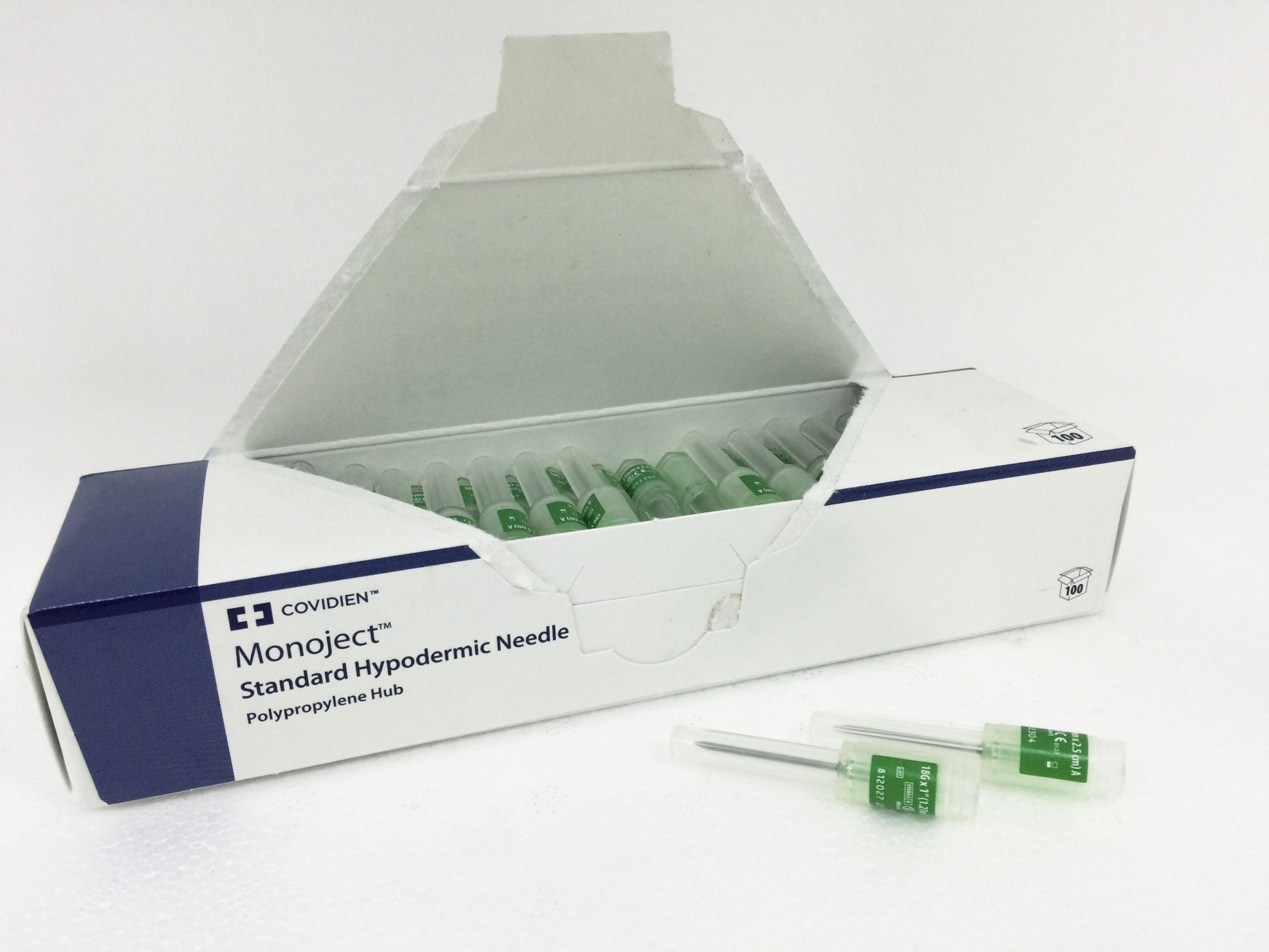 Needles - Monoject - 18G x 1" [100 Pack] - Country Vet